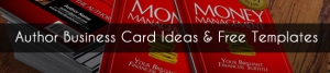 Free Author Business Card Templates · Adazing