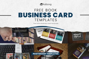 Free Author Business Card Templates - Adazing