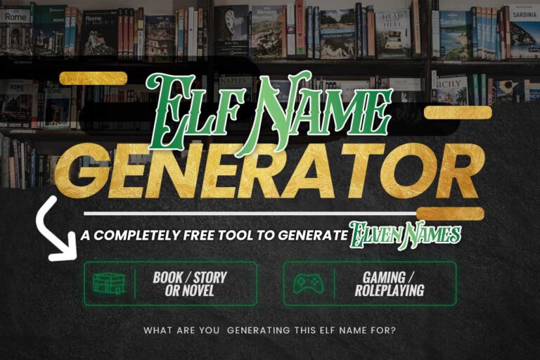 Generatore di nomi elfici - Uno strumento completamente gratuito per ...
