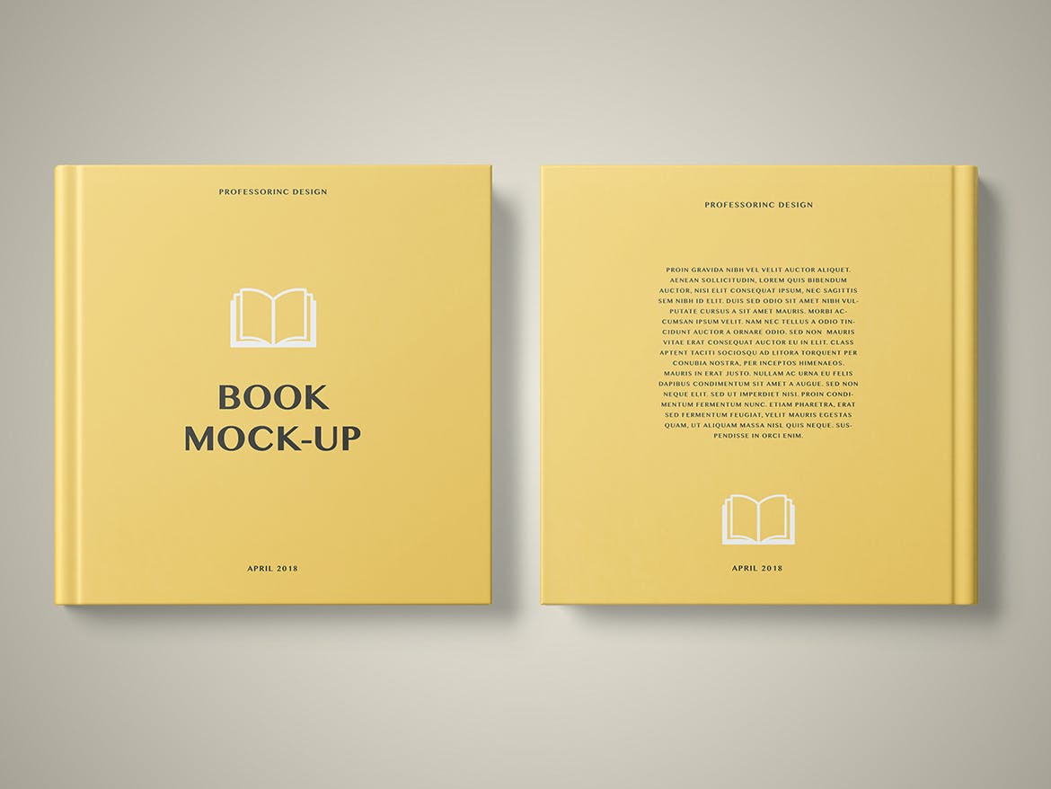 Square Book Mockup - The Complete Collection - Adazing