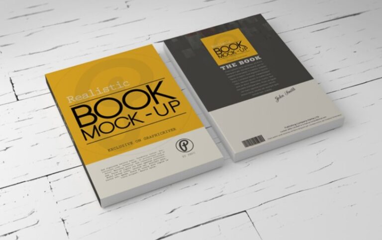 Front and Back Cover Book Mockup – The Complete Collection - Adazing
