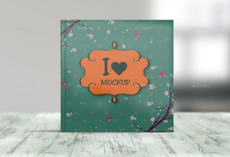 Square Book Mockup - The Complete Collection - Adazing