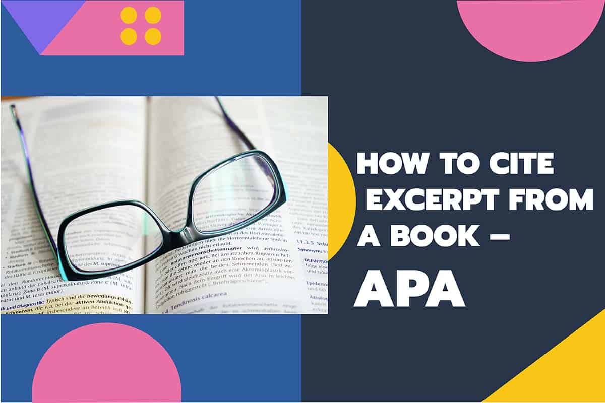 How To Cite Excerpt From A Book APA Adazing