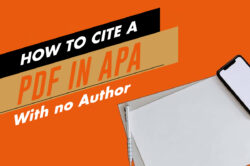 How To Cite A PDF In APA With No Author - Adazing