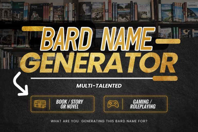 Bard Name Generator: Multi-Talented - Adazing