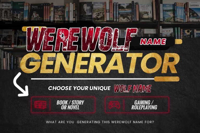 Werewolf Name Generator: Choose Your Unique Wolf Name - Adazing