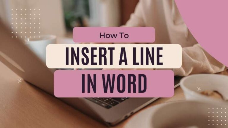 How to Insert a Line in Word for Perfect Document Formatting - Adazing