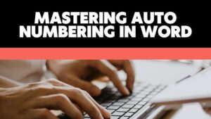 Auto Numbering in Word: Mastering this Feature in MS Word - Adazing