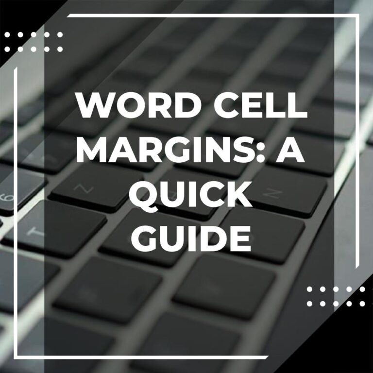 Mastering Cell Margins in Word - Adazing