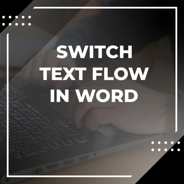 How to Change Text Direction in Word - Adazing