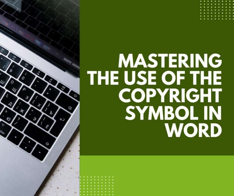 Mastering the Use of the Copyright Symbol in Word - Adazing