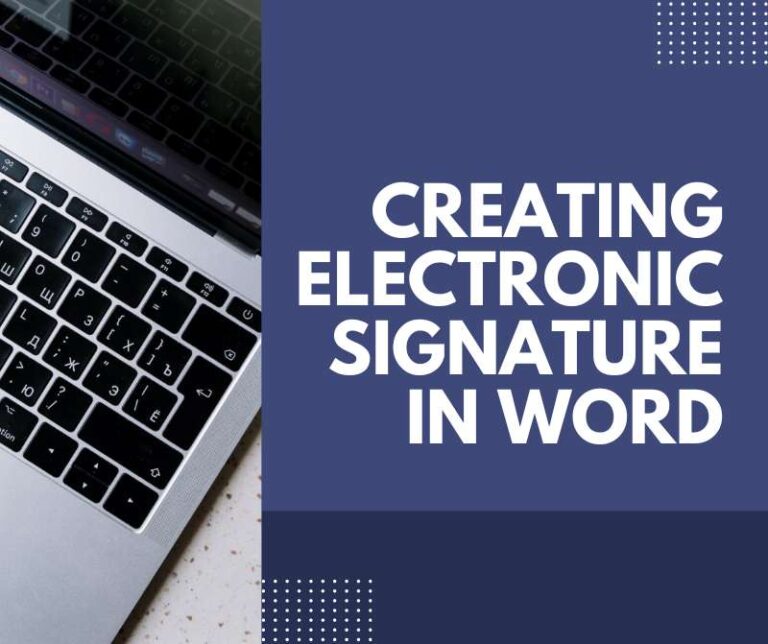 Creating Electronic Signature in Word - Adazing