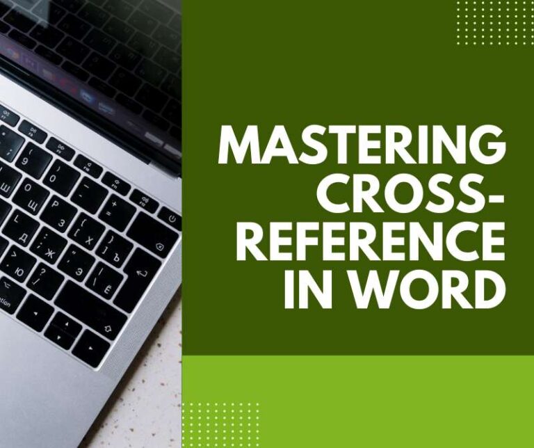 Mastering Cross Reference in Word - Adazing