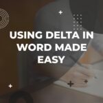 Dominando el símbolo delta en Word - Adazing