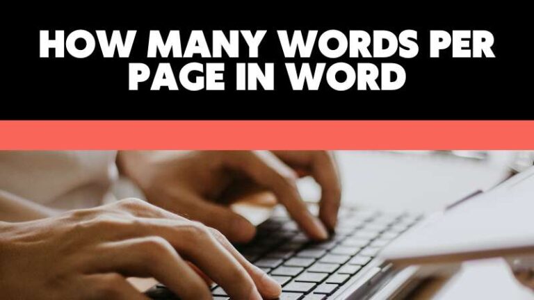 How Many Words Per Page in Word: Understanding Word Count - Adazing