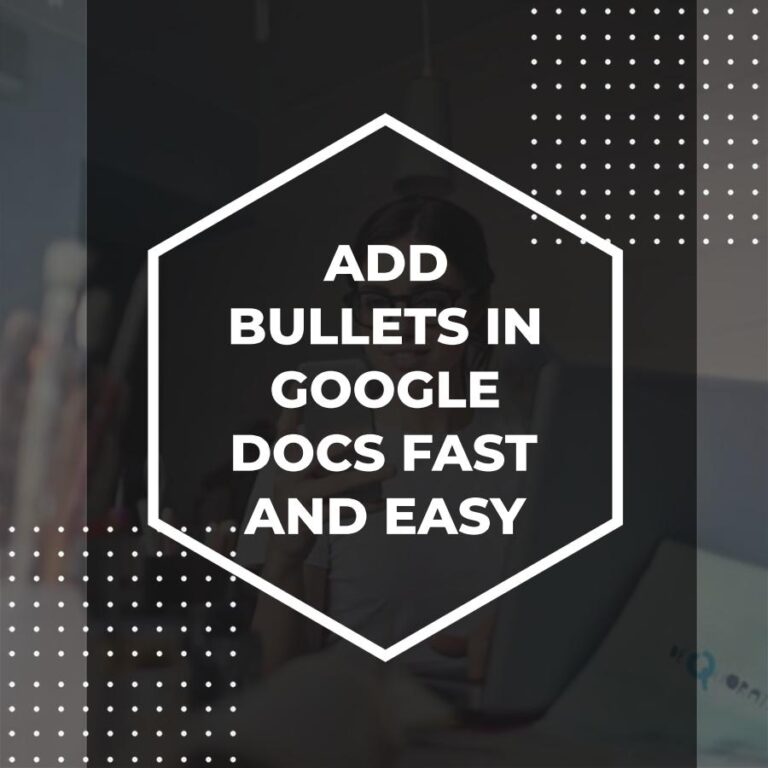How to Add a Bullet Point in Google Docs - Adazing