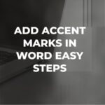 How to Add Accent Marks in Word - Adazing