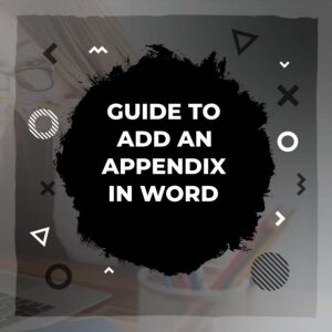 How to Add an Appendix in Word - Adazing