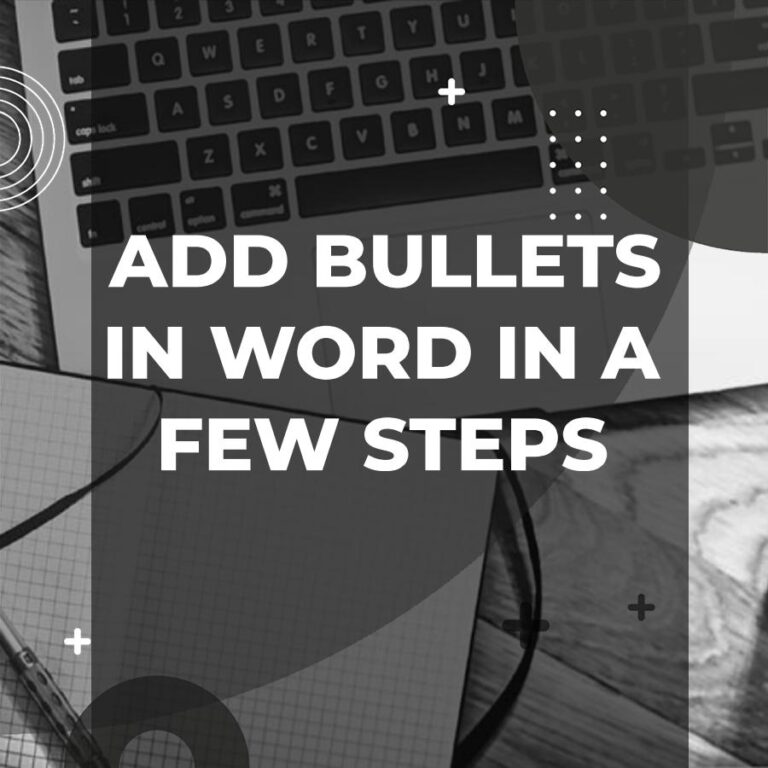 Mastering the Art of How to Add Bullet Points in Word - Adazing