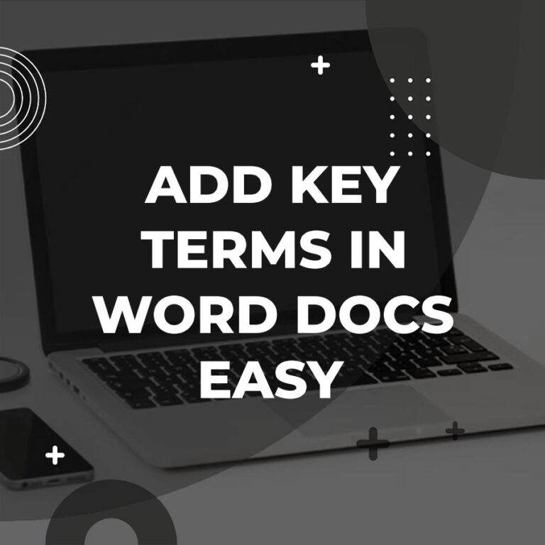 How to Add Keywords in Word - Adazing