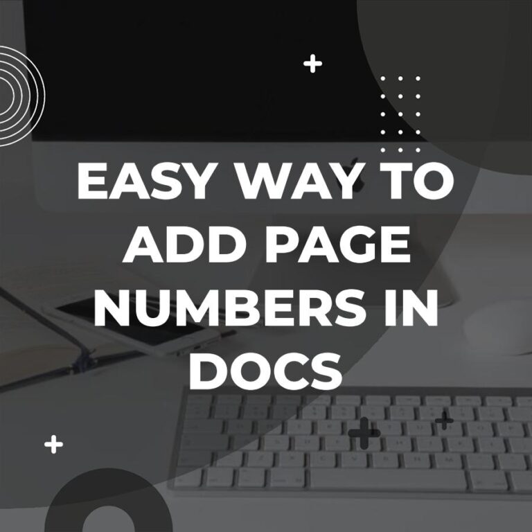 How to Add Page Numbers in Google Docs - Adazing