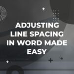 How to Change Line Spacing in Word - Adazing