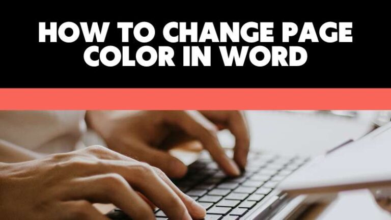 How to Change Page Color in Word - Adazing