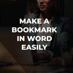 How to Create a Bookmark in Word - Adazing
