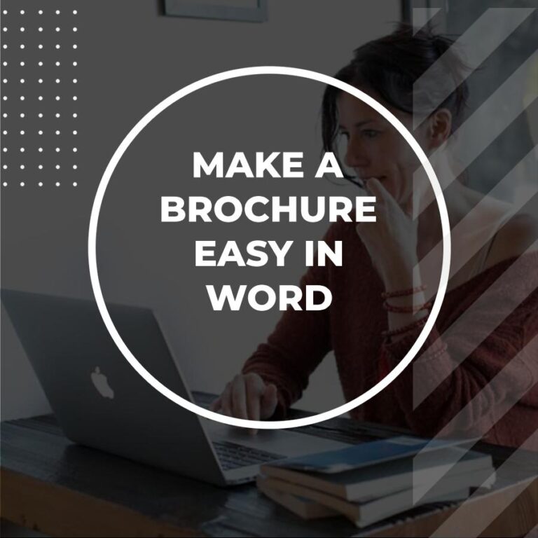How to Create a Brochure in Word - Adazing
