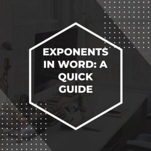 How to Do Exponents in Word - Adazing
