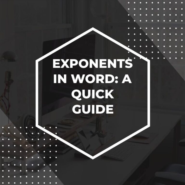 How to Do Exponents in Word - Adazing