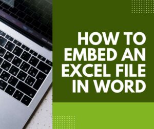 How to Embed an Excel File in Word - Adazing