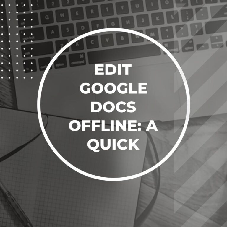 How to Enable Offline Editing in Google Docs - Adazing