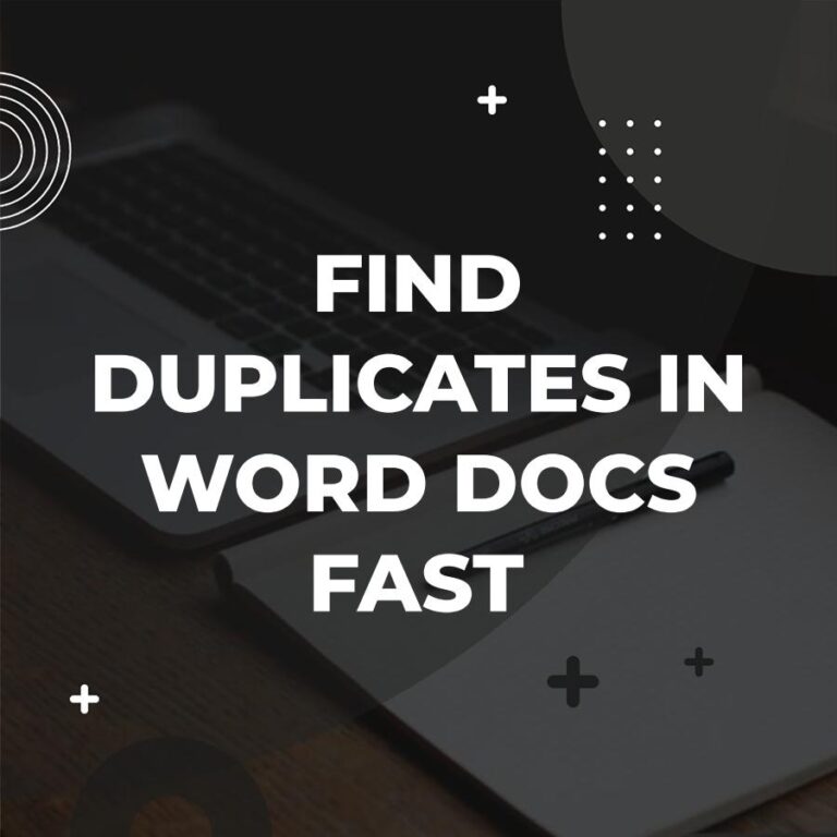 How to Find Duplicates in Word - Adazing