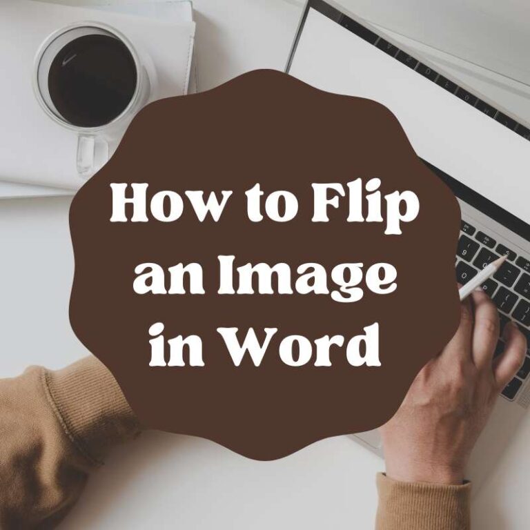 How to Flip an Image in Word - Adazing