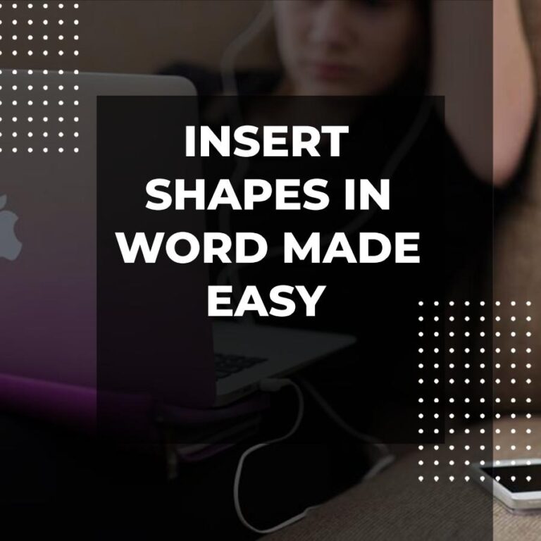 How to Insert Shapes in Word - Adazing