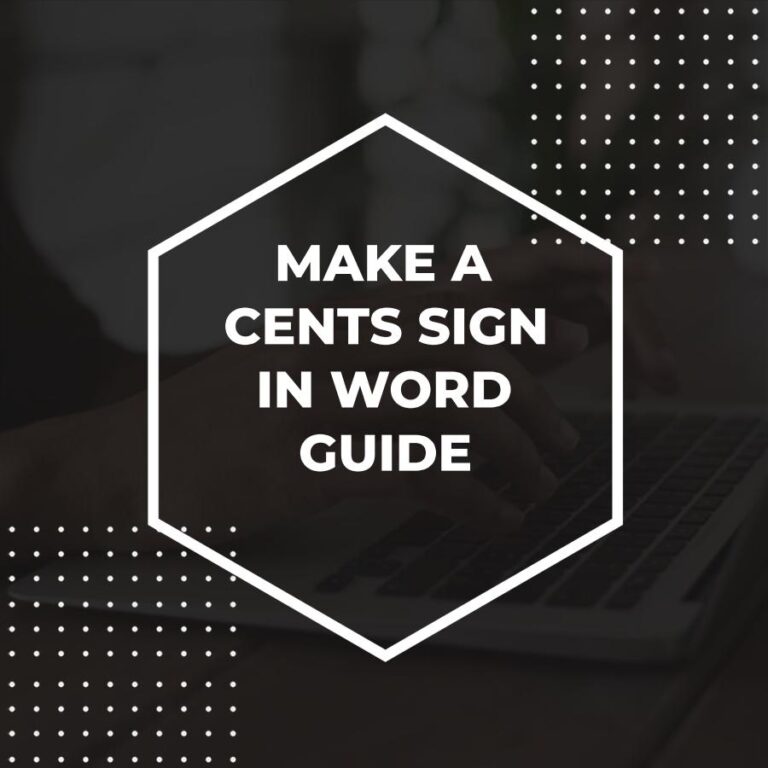 Paano Gumawa ng Cents Sign sa Word - Nakakaakit