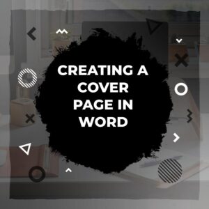 How to Make a Cover Page in Word - Adazing