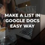 How to Make a List in Google Docs - Adazing