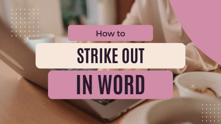 How to Strike Out in Word - Adazing