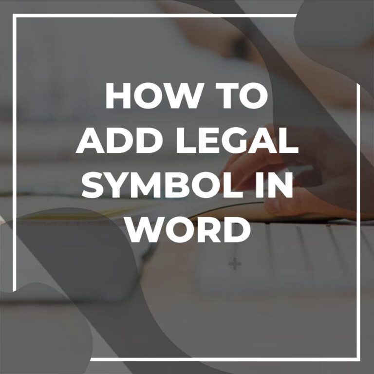 Legal Section Symbol in Word - Adazing