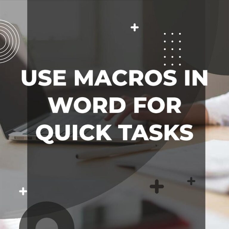 Macros in Word - Adazing