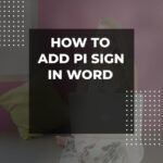 Mastering the Pi Symbol in Word - Adazing