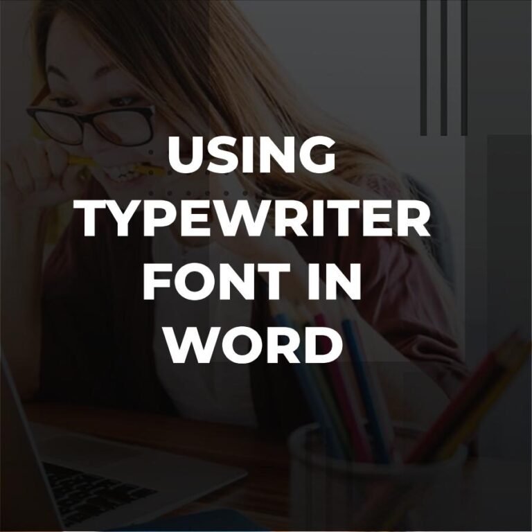 Typewriter Font in Word: A Nostalgic Touch for Your Documents - Adazing