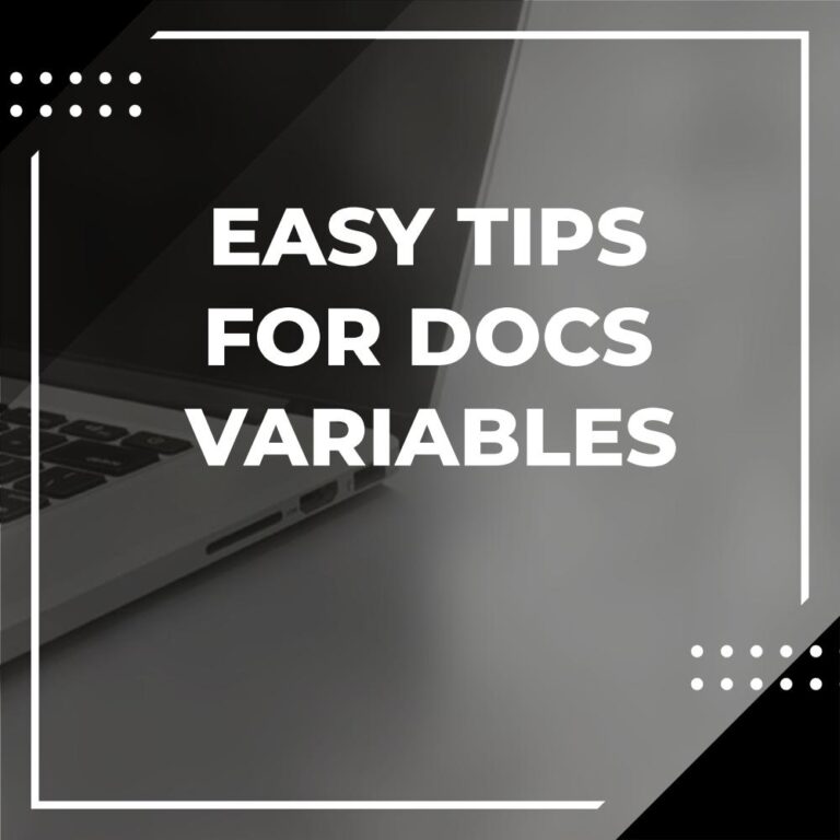 Unlocking the Power of Variables in Google Docs - Adazing