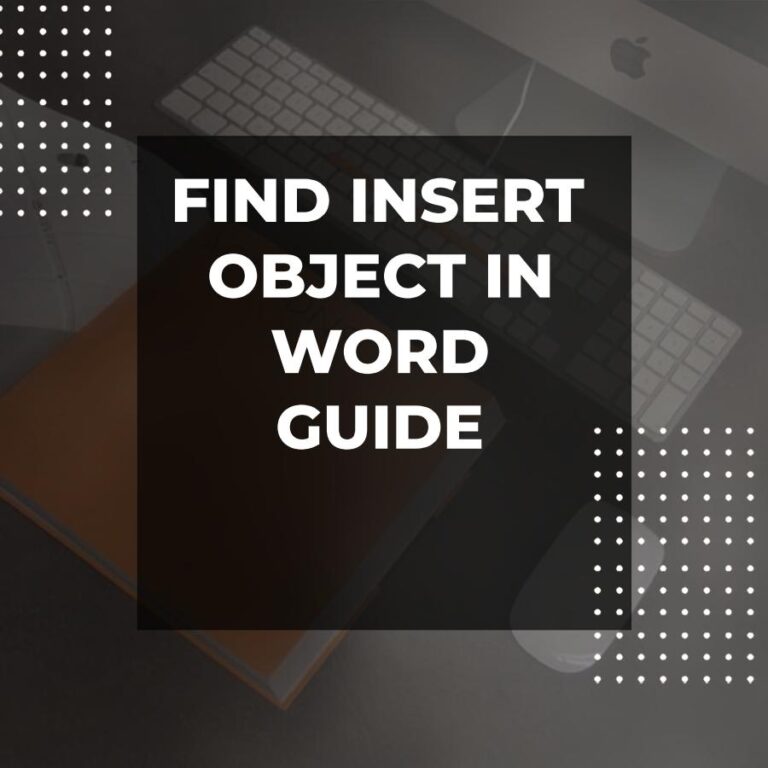 Onde está Inserir Objeto no Word? - Adazing