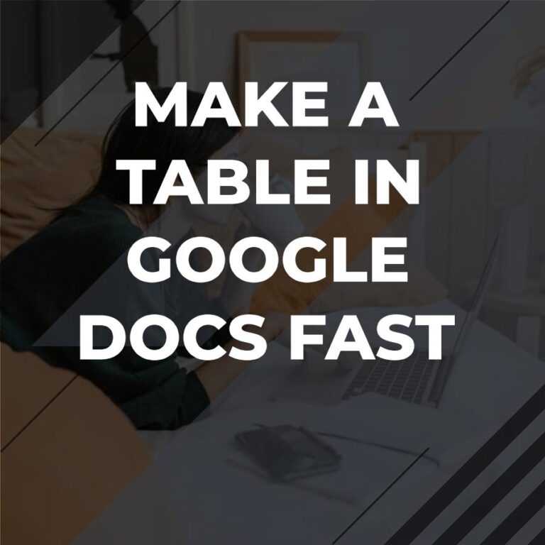 Wie erstellt man eine Tabelle in Google Docs? - Adazing