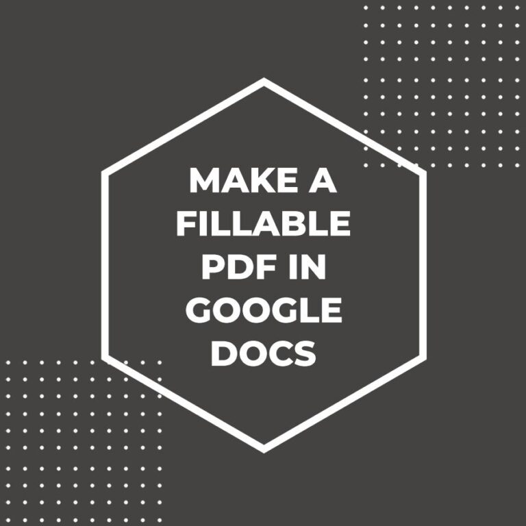 How to Create a Fillable PDF in Google Docs - Adazing