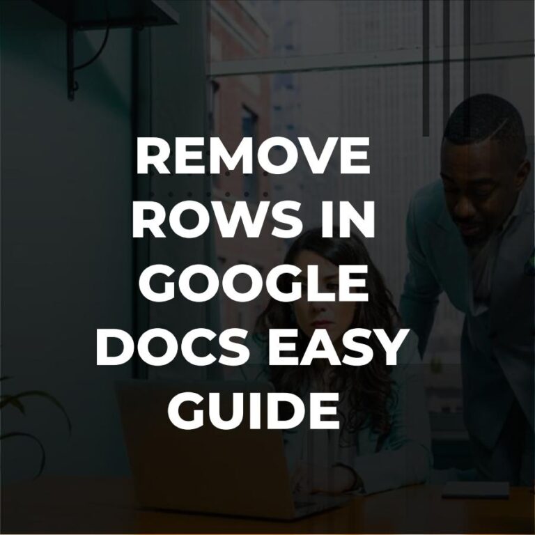 How to Delete Rows in Google Docs - Adazing