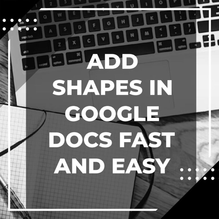 Cómo insertar formas en Google Docs - Adazing